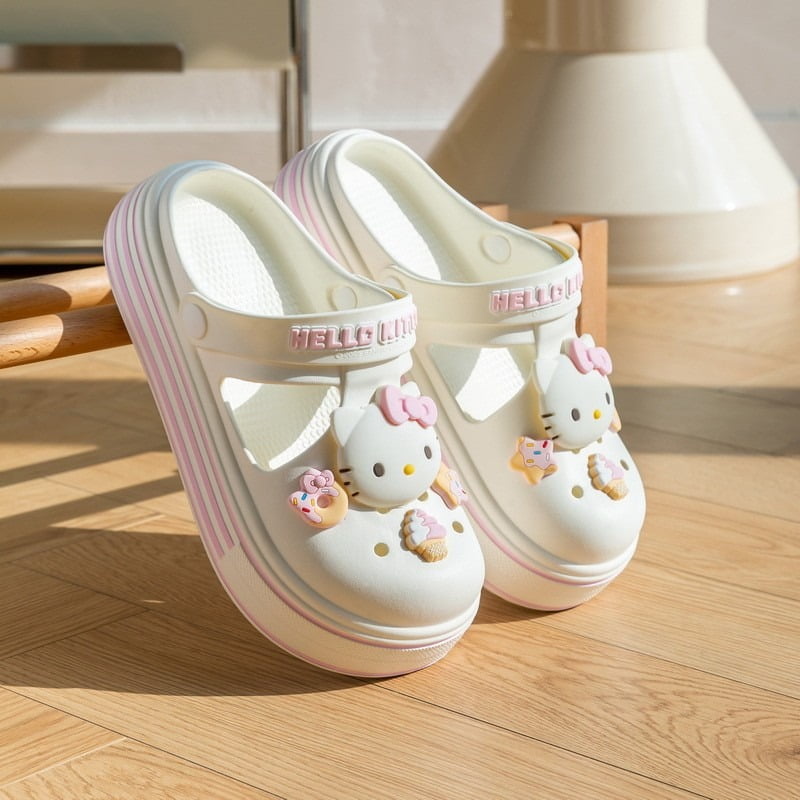 Hello Kitty Cute Clogs for Girls & Boys-Kuromi Lightweight Slippers ...