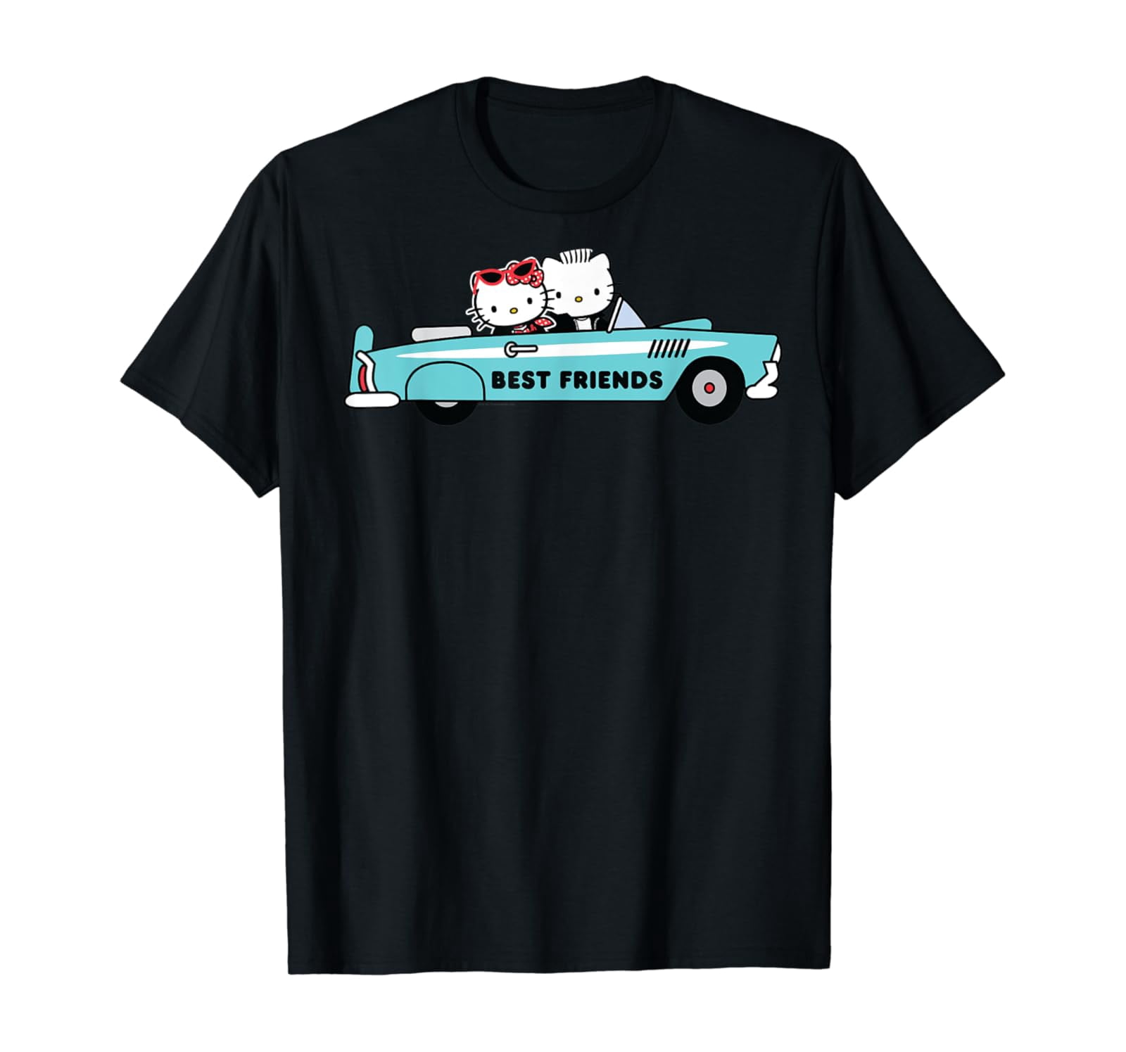 Hello Kitty Dear Daniel Best Friends Classic Car 1950's T-Shirt ...