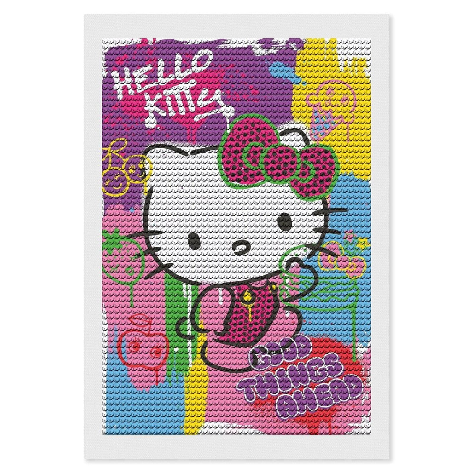 Hello Kitty Diamond Art Kits for Adults 5D Diamond Art Kit Paint by ...