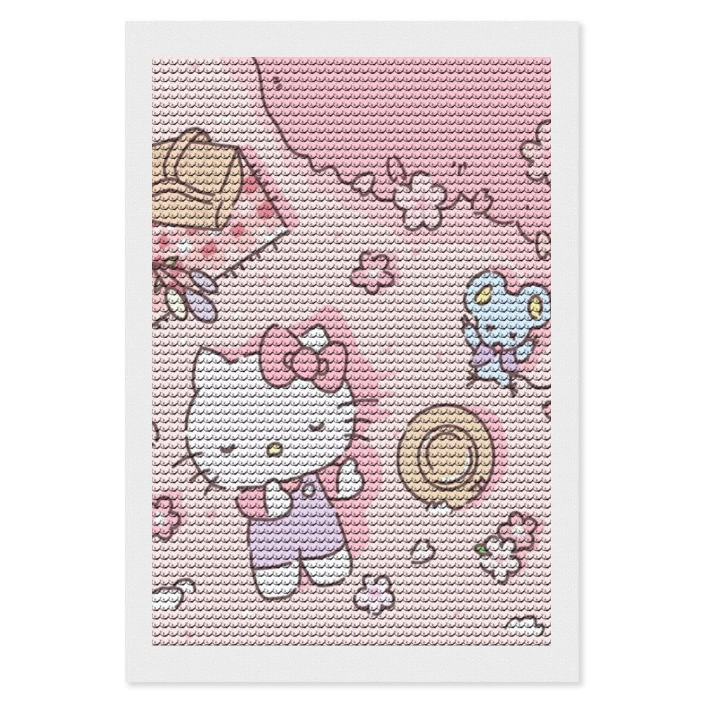 Hello Kitty Diamond Art Kits for Adults - 5D Diamond Art Kits for ...