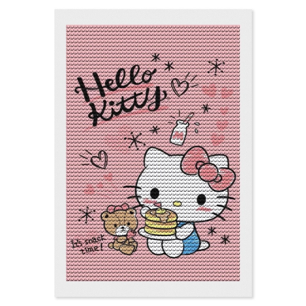 Hello Kitty Diamond Art Kits for Adults - 5D Diamond Art Kits for ...
