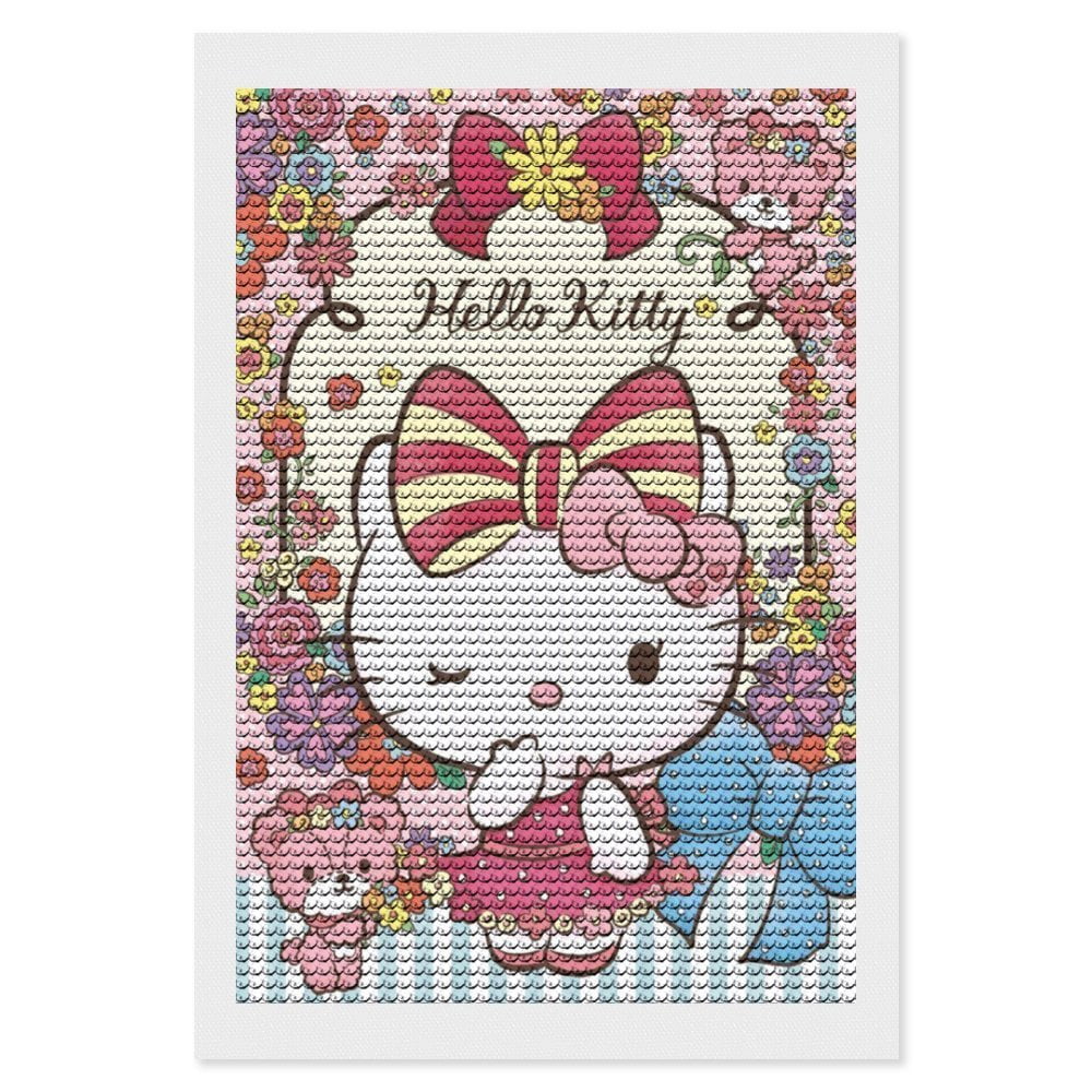 Hello Kitty Diamond Art Kits for Adults - 5D Diamond Art Kits for ...