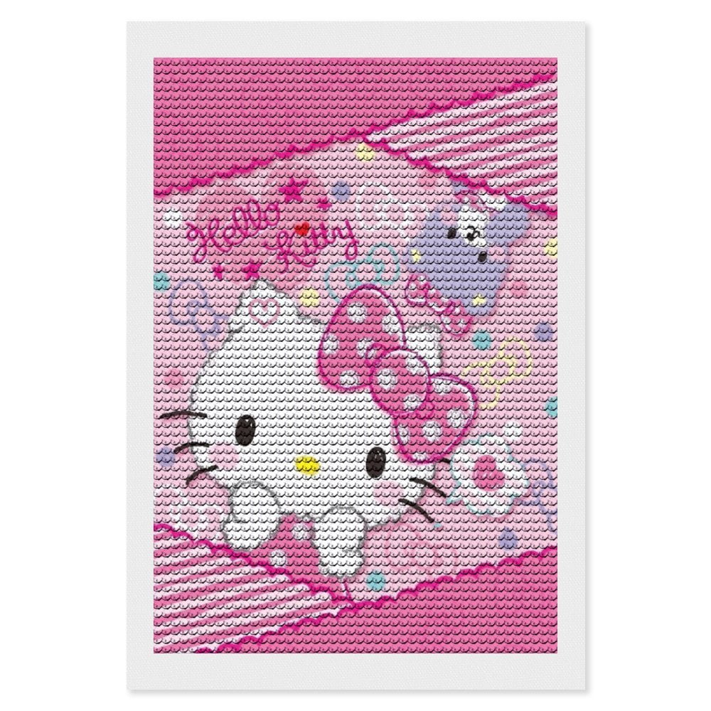 Hello Kitty Diamond Art Kits for Adults - 5D Diamond Art Kits for ...