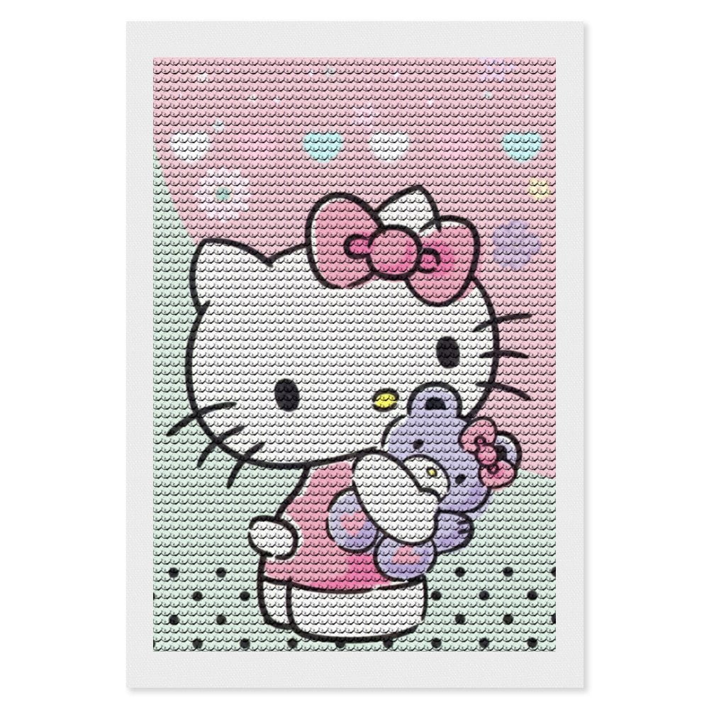 Hello Kitty Diamond Art Kits for Adults - 5D Diamond Art Kits for ...