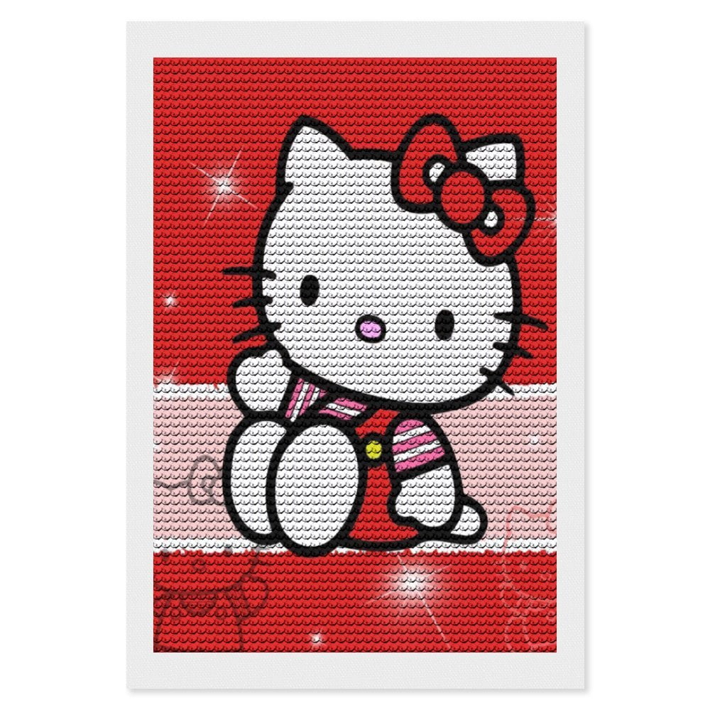 Hello Kitty Diamond Art Kits for Adults - 5D Diamond Art Kits for Adults Kids Beginner DIY Round ...