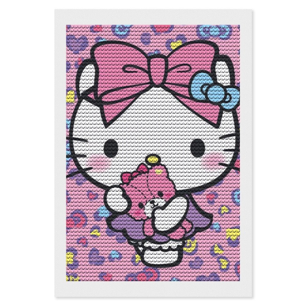Hello Kitty Diamond Art Kits for Adults - 5D Diamond Art Kits for ...