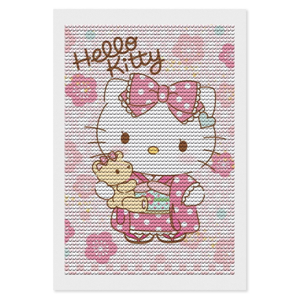 Hello Kitty Diamond Art Kits for Adults - 5D Diamond Art Kits for ...