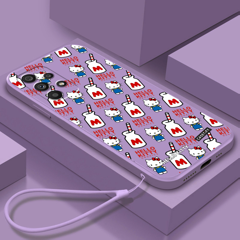 Hello Kitty Disney Red Art Liquid Rope For Samsung Note 20 10 A54 A31 ...