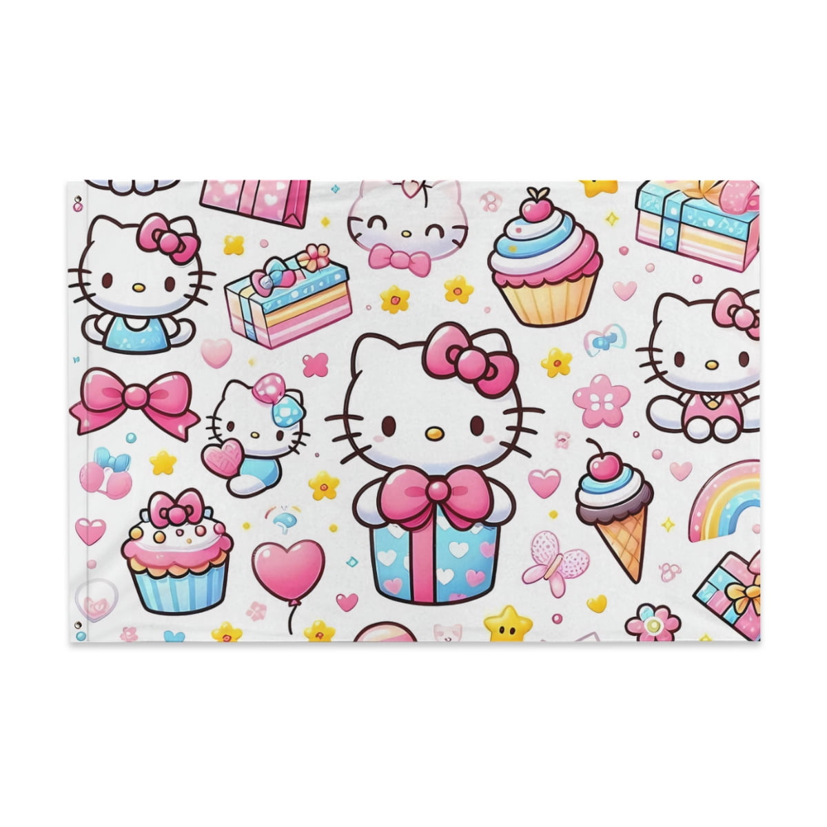 Hello Kitty Double-sided Flag Multiple Sizes Double-sided Cartoon Cute ...