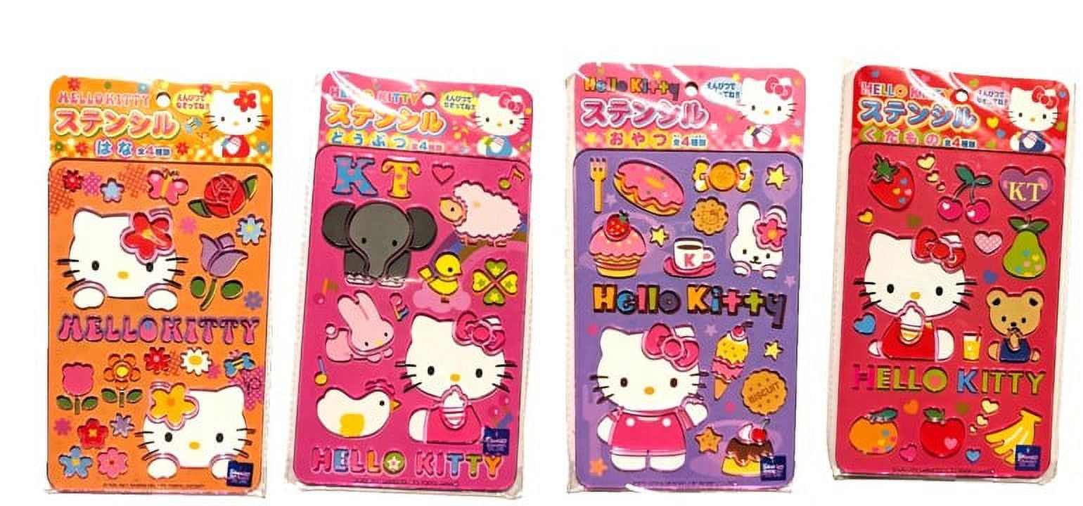 Hello Kitty Drawing Stencil Reusable Set of 4 pcs - Walmart.com