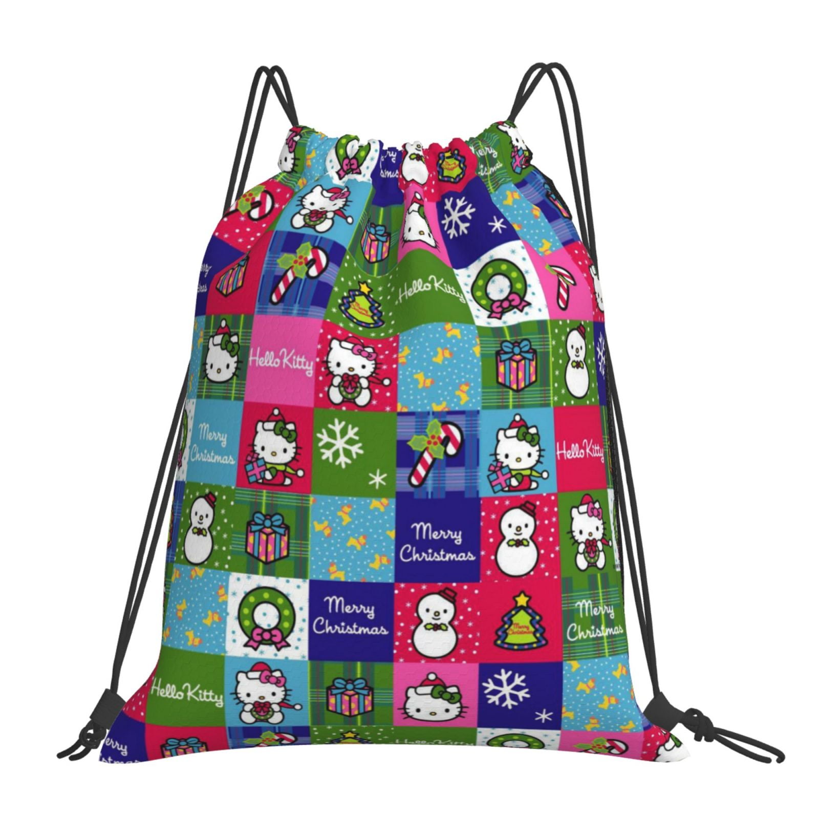 Hello Kitty Drawstring Backpack Sport Gym Bag For Yoga Swimming Gymsack ...