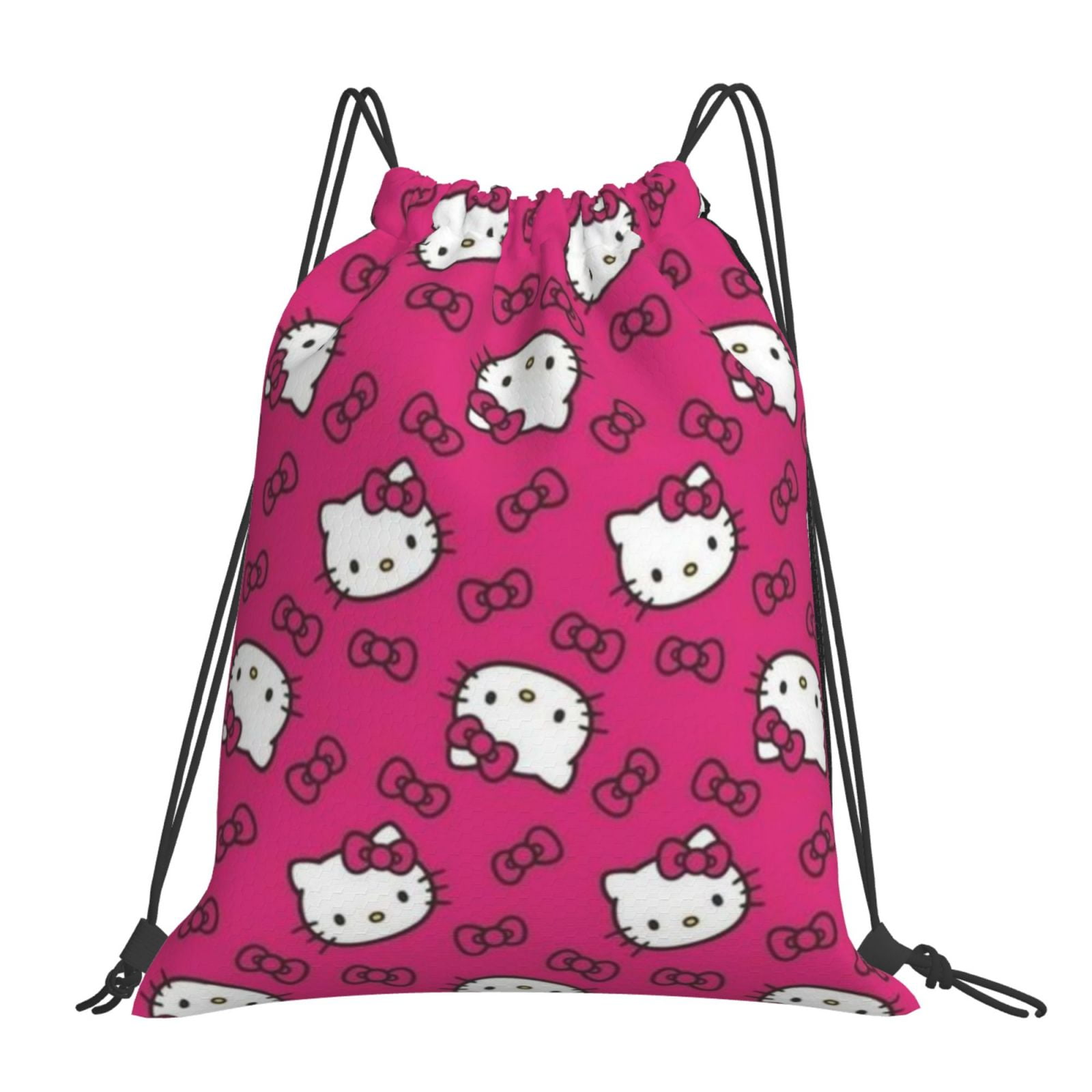 Hello Kitty Drawstring Backpack Sport Gym Bag For Yoga Swimming Gymsack ...