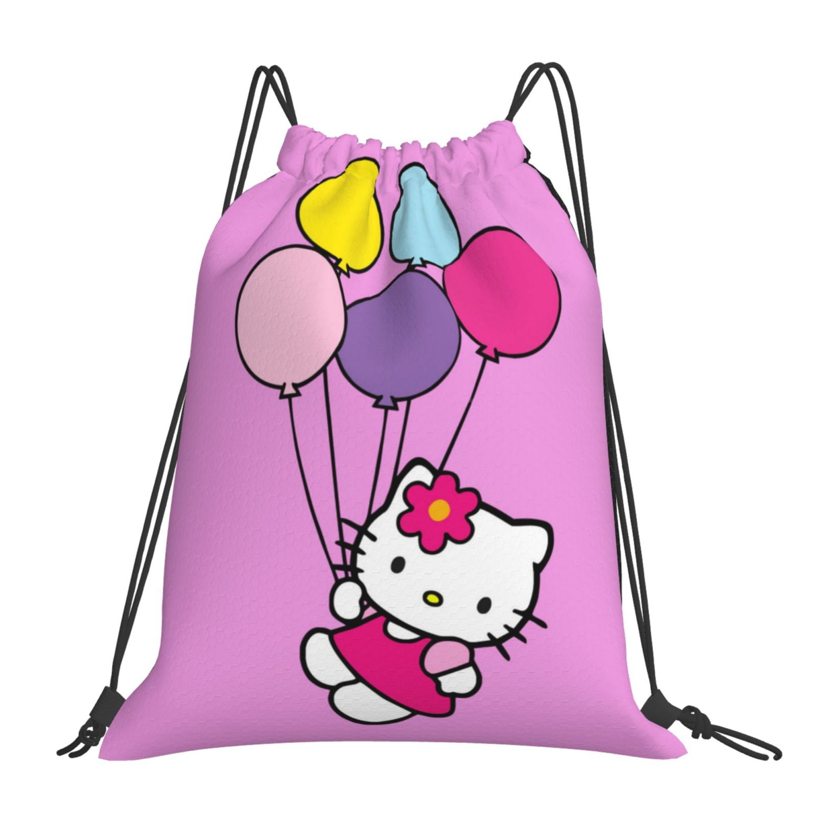 Hello Kitty Drawstring Backpack Sport Gym Bag For Yoga Swimming Gymsack ...