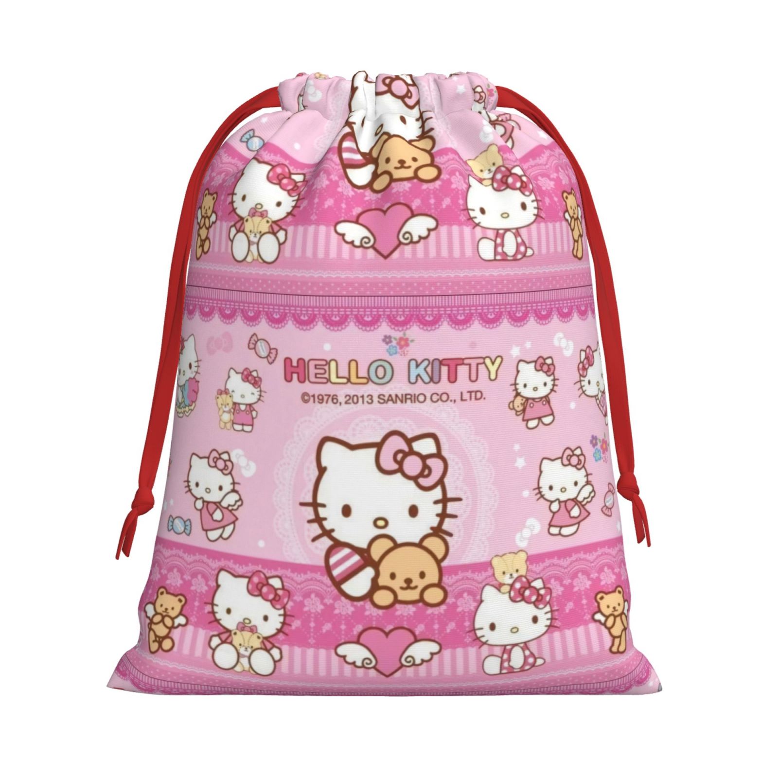 Hello Kitty Drawstring Bag For Kids Adults Gifts Drawstring Backpacks ...
