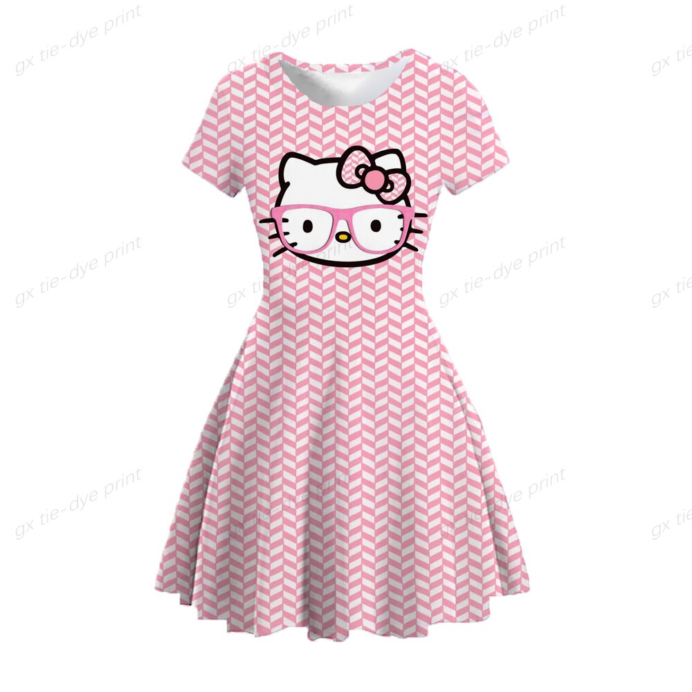 Hello Kitty Dress Fancy Kids Dresses for Girls Birthday Easter Cosplay ...