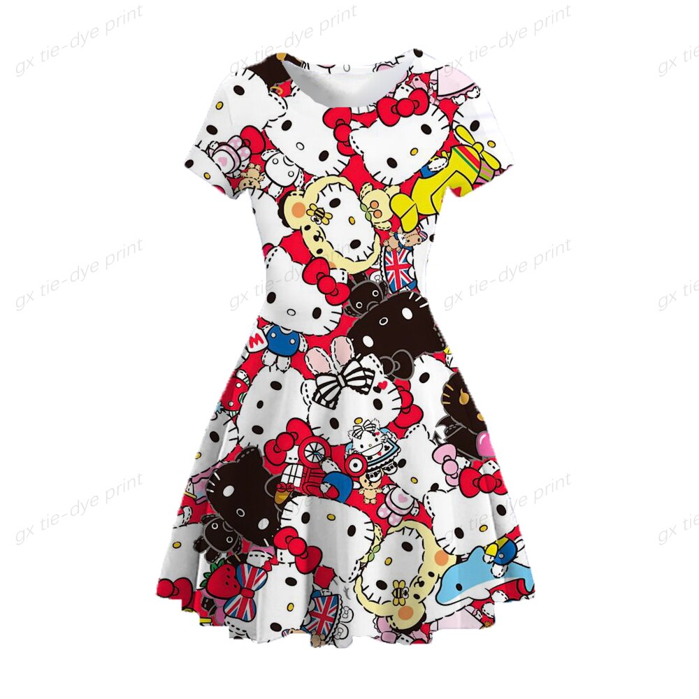 Hello Kitty Dress Fancy Kids Dresses for Girls Birthday Easter Cosplay ...
