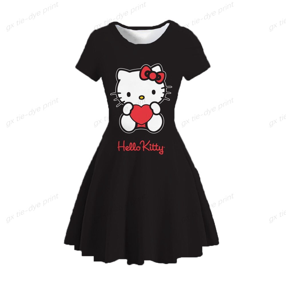 Hello Kitty Dress Fancy Kids Dresses for Girls Birthday Easter Cosplay ...