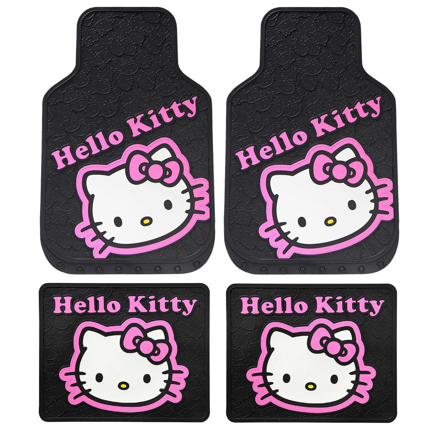 Sanrio Hello Kitty Full Set Auto Accessories - 2 Front 2 Rear Rubber ...
