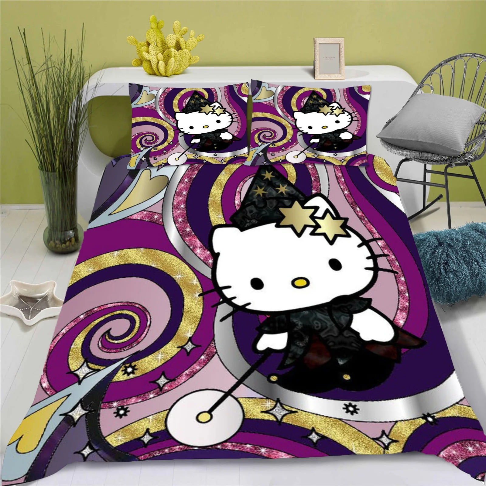 Hello Kitty Duvet Cover Luxury Bedding Set Children Grade A Printed ...