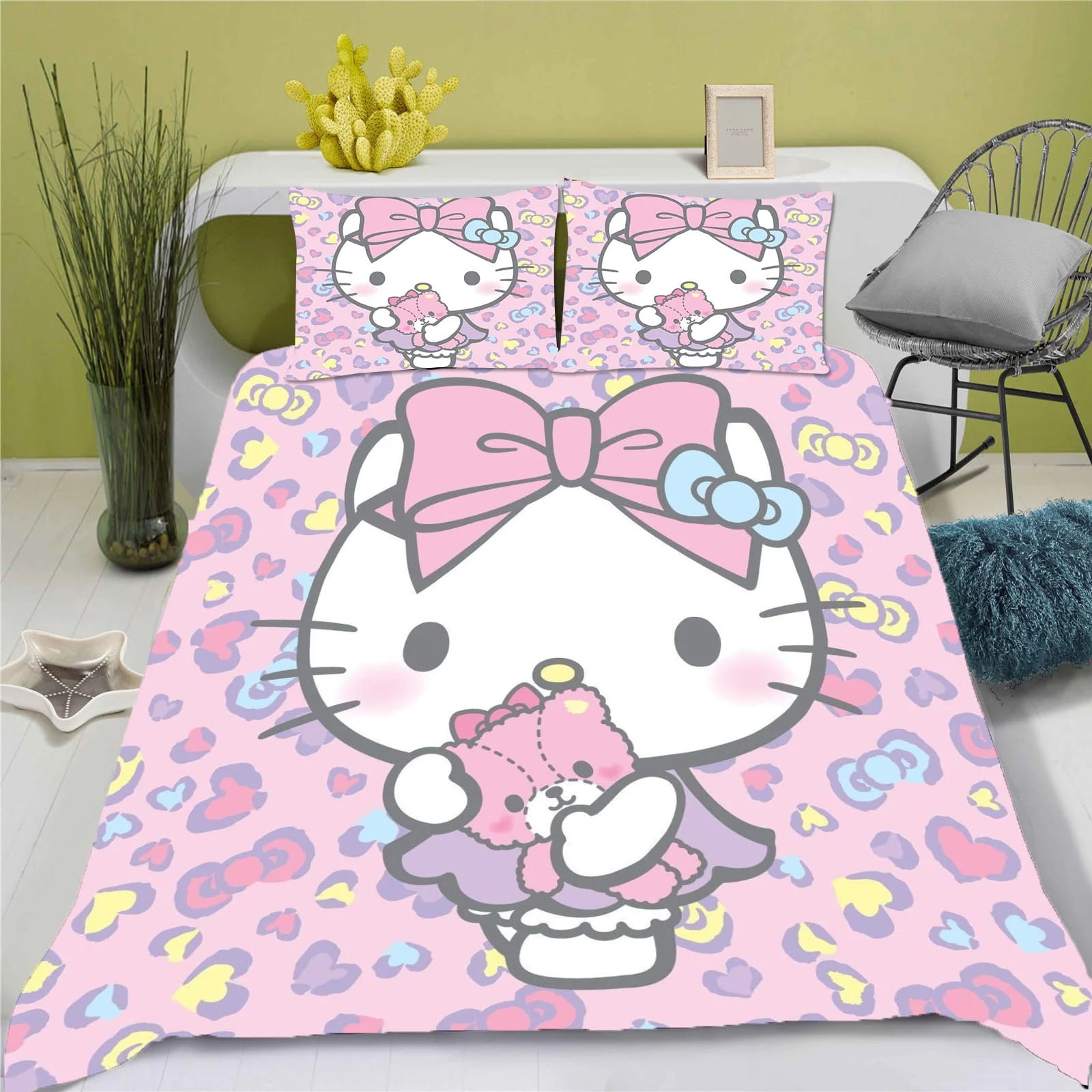 Hello Kitty Duvet Cover Luxury Bedding Set Children Grade A Printed ...