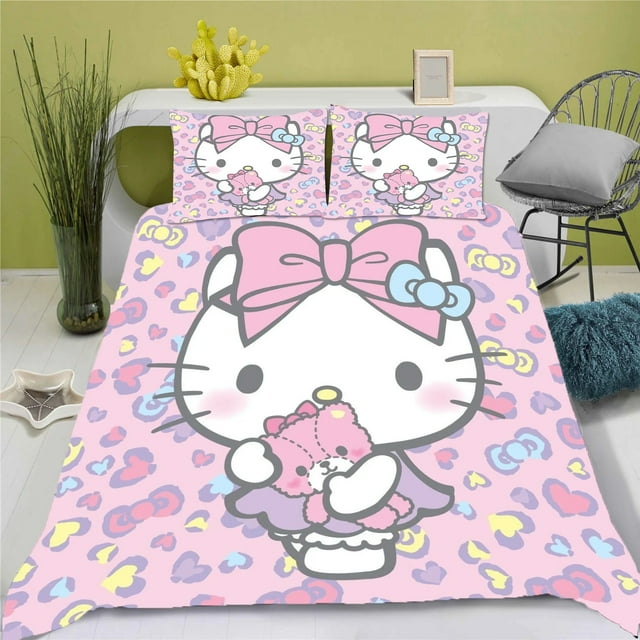 Hello Kitty Duvet Cover Luxury Bedding Set Children Grade A Printed ...