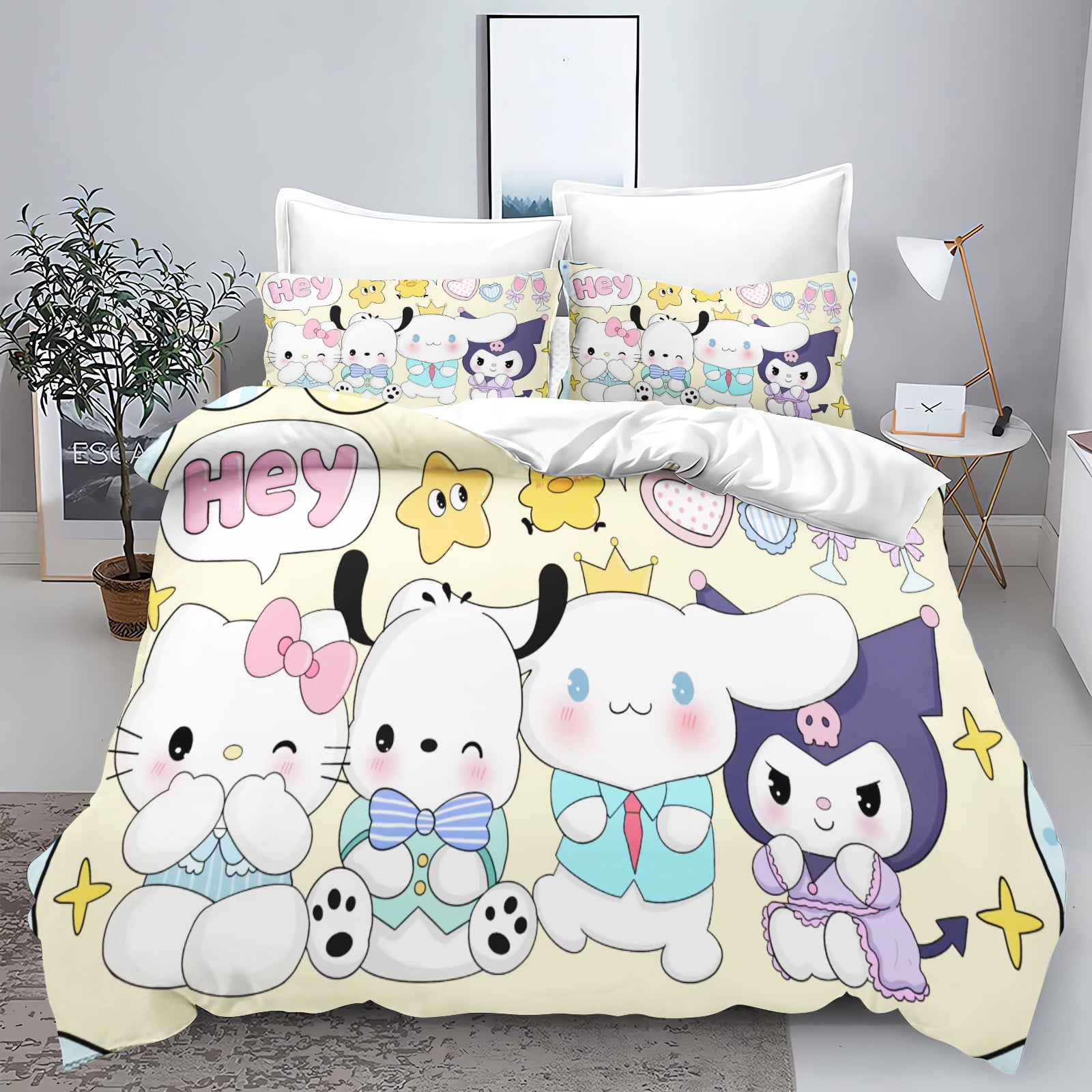 Hello Kitty Duvet Cover Set Bedding Comforter Sets King Size Bedding ...