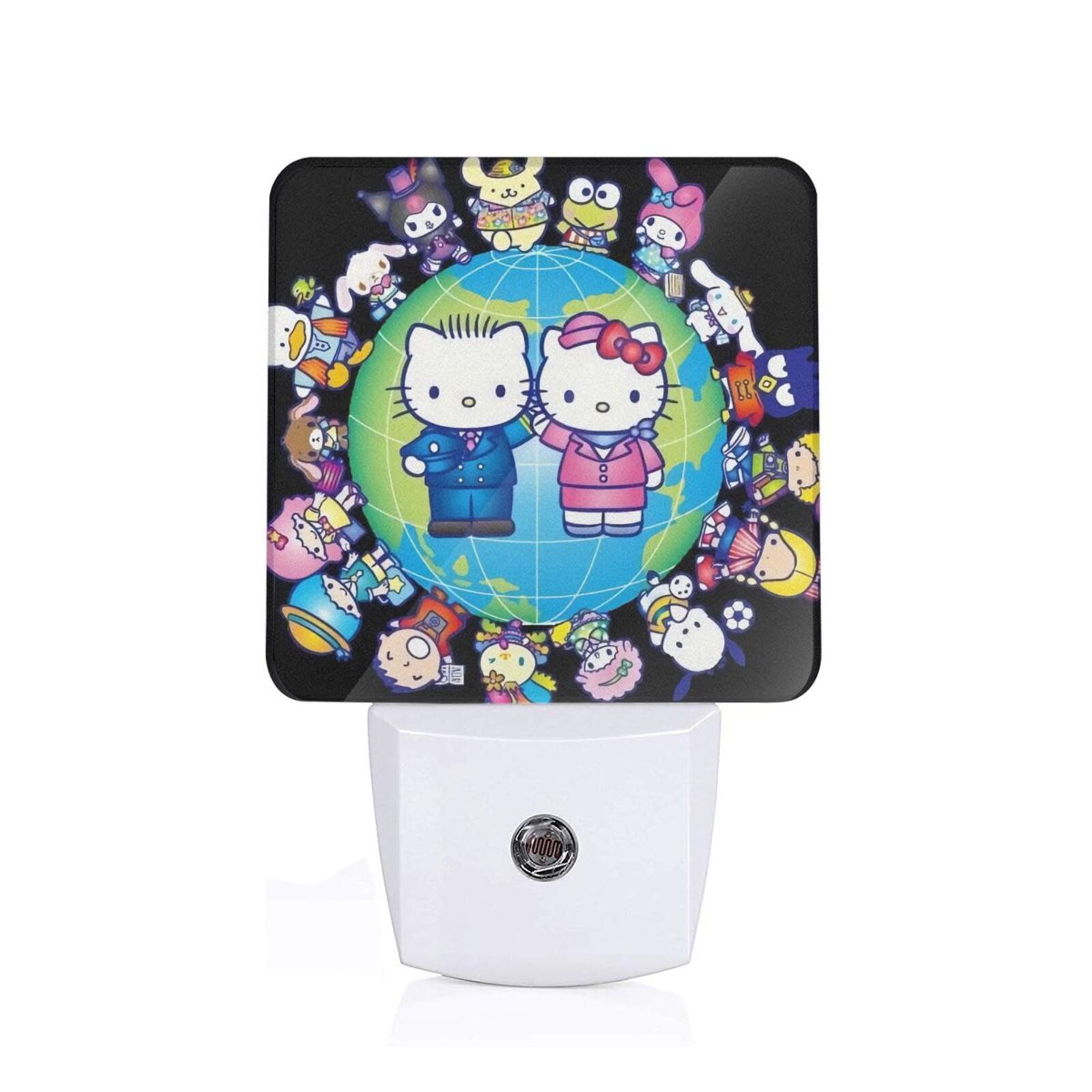 Hello-Kitty Earth Kuromi Melody Cinnamoroll LED Night Light Plug into ...