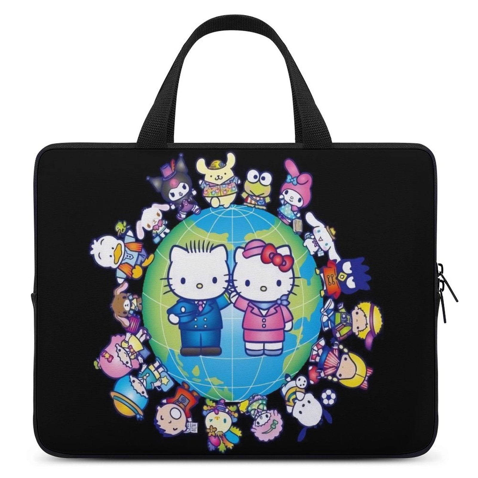 Hello-Kitty Earth Kuromi Melody Cinnamoroll Laptop sleeve with Handle ...