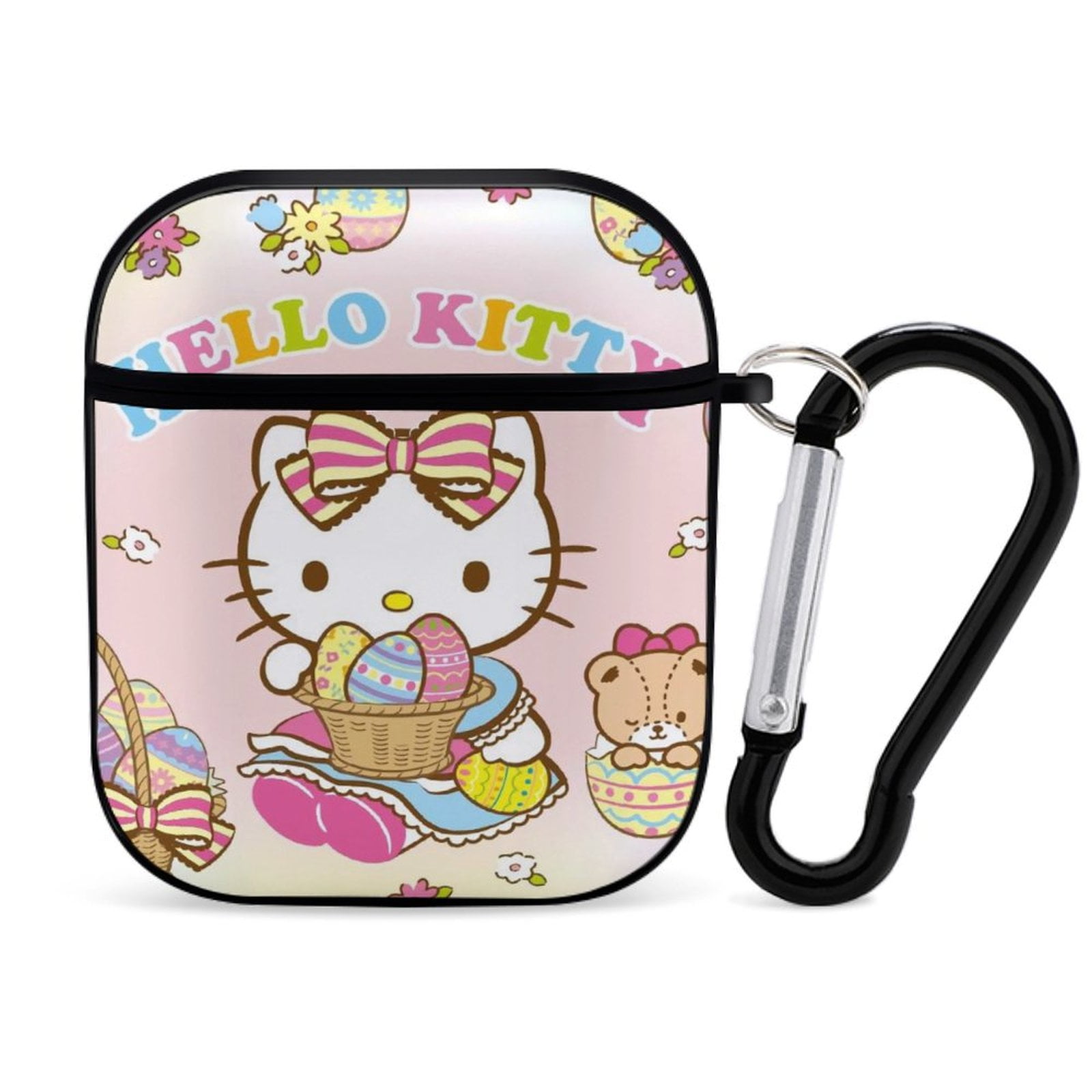 Hello Kitty Easter Eggs Case for AirPods Case Cover with Keychain,Cute Cartoon for AirPod 2/1 ...