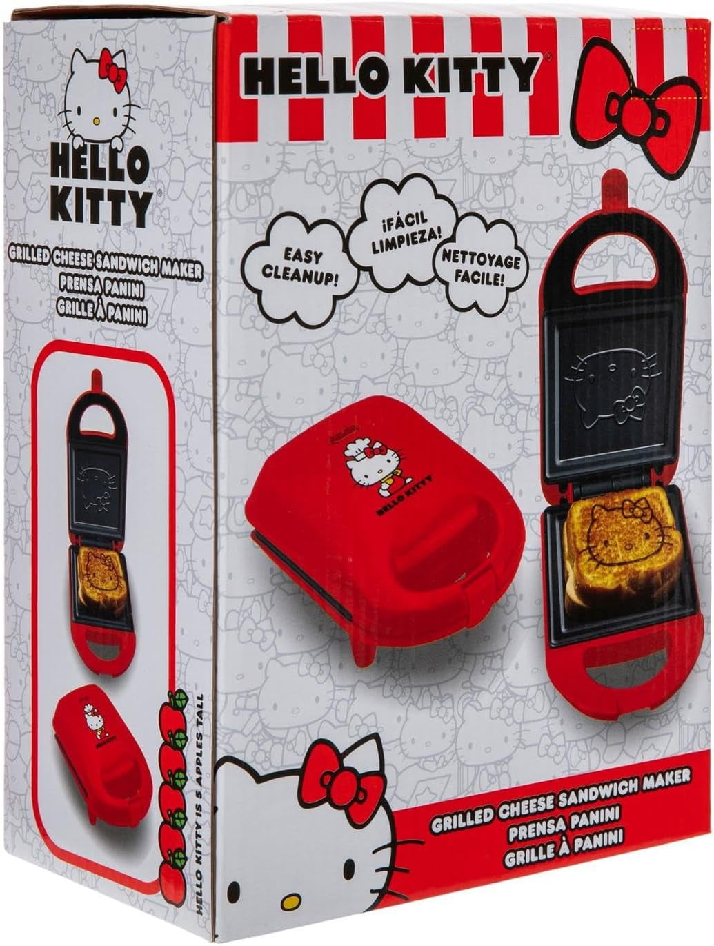 Hello Kitty Electric Sandwich Maker - Non-Stick Grilled Cheese & Panini ...