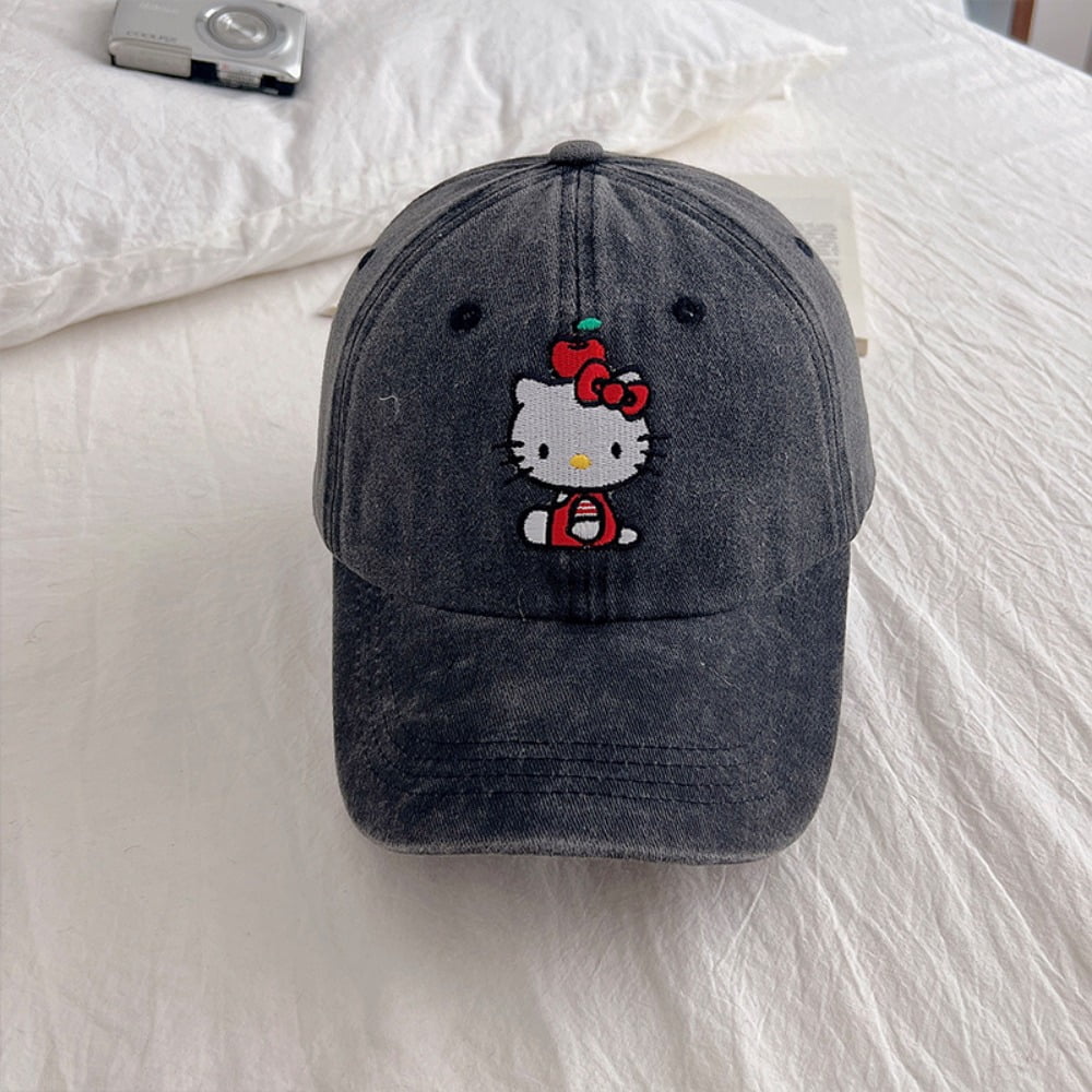 Hello Kitty Embroidered Baseball Cap for Men Women Adjustable Cotton ...