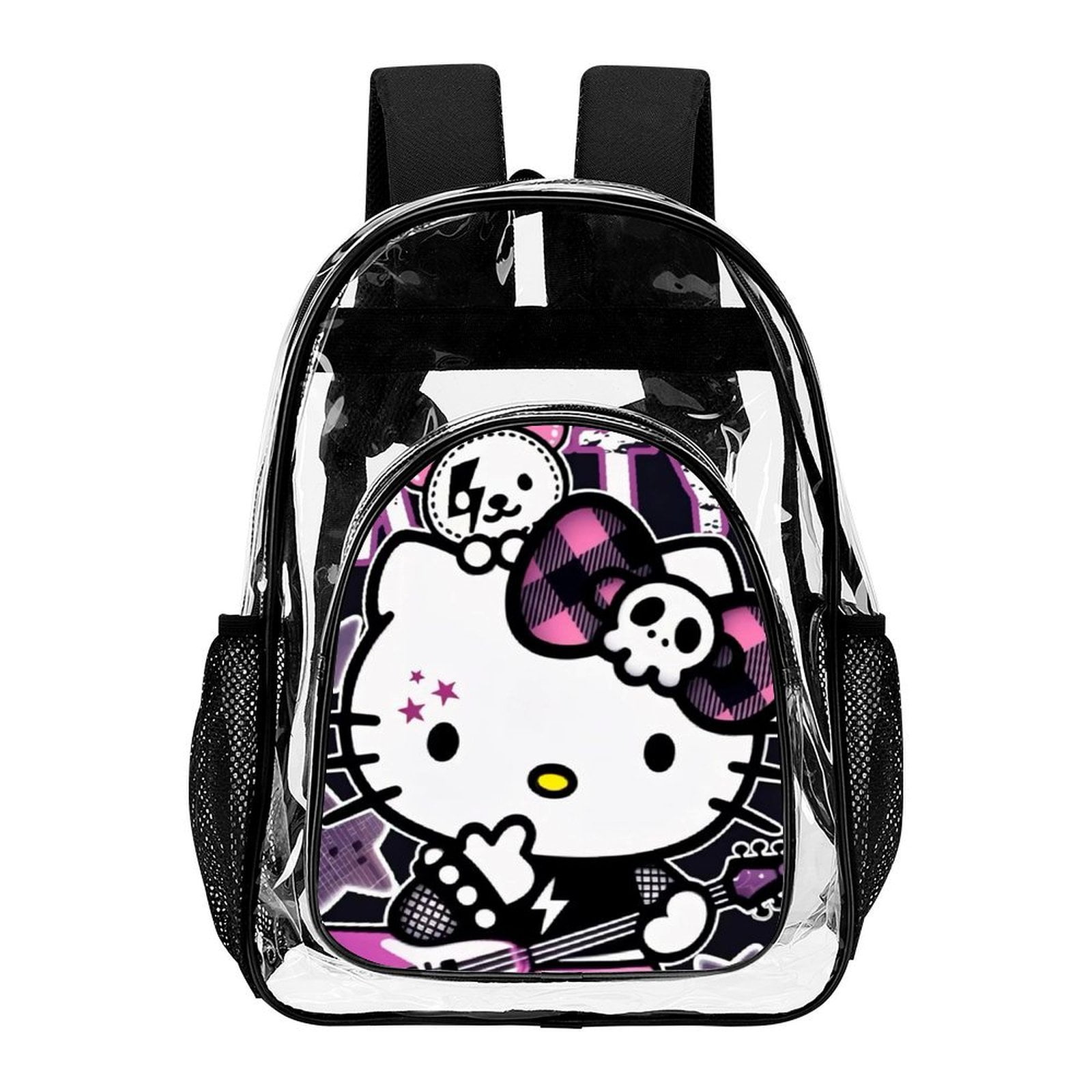 Hello Kitty Emo Large Clear Backpack Heavy Duty Transparent See Through ...