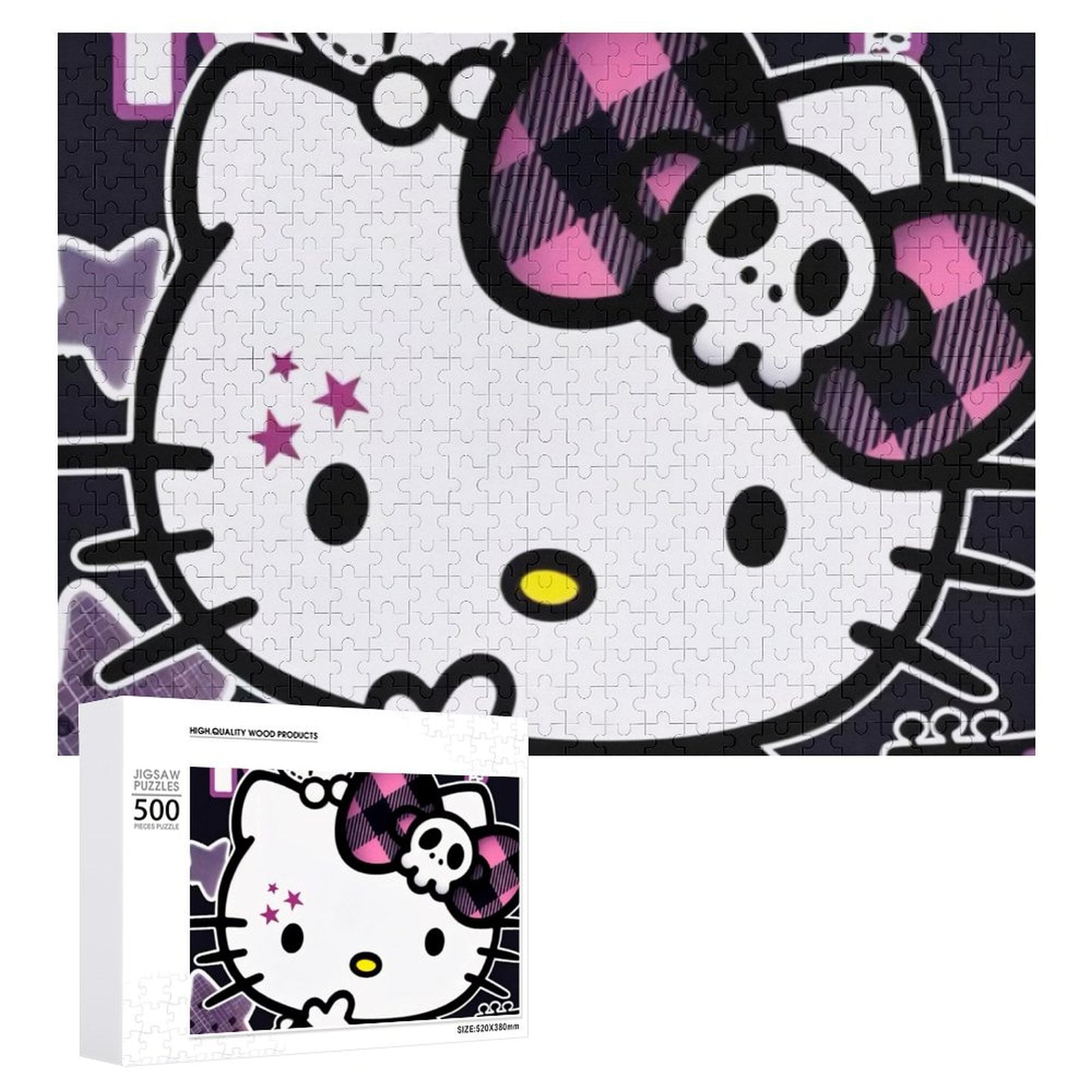 Hello Kitty Emo Puzzles,500 Pieces Puzzles for Adults–Jigsaw Puzzle for ...