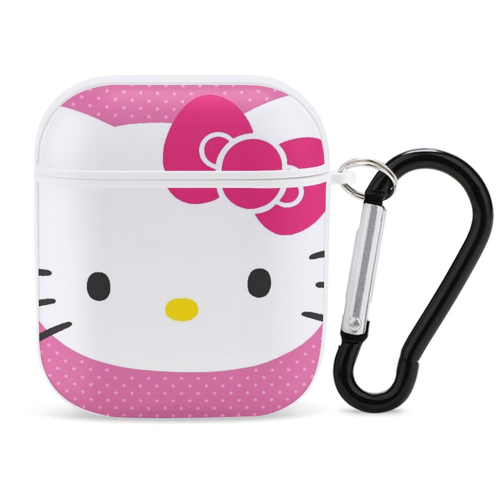 Hello Kitty Face Case for AirPods Case Cover with Keychain,Cute Cartoon ...