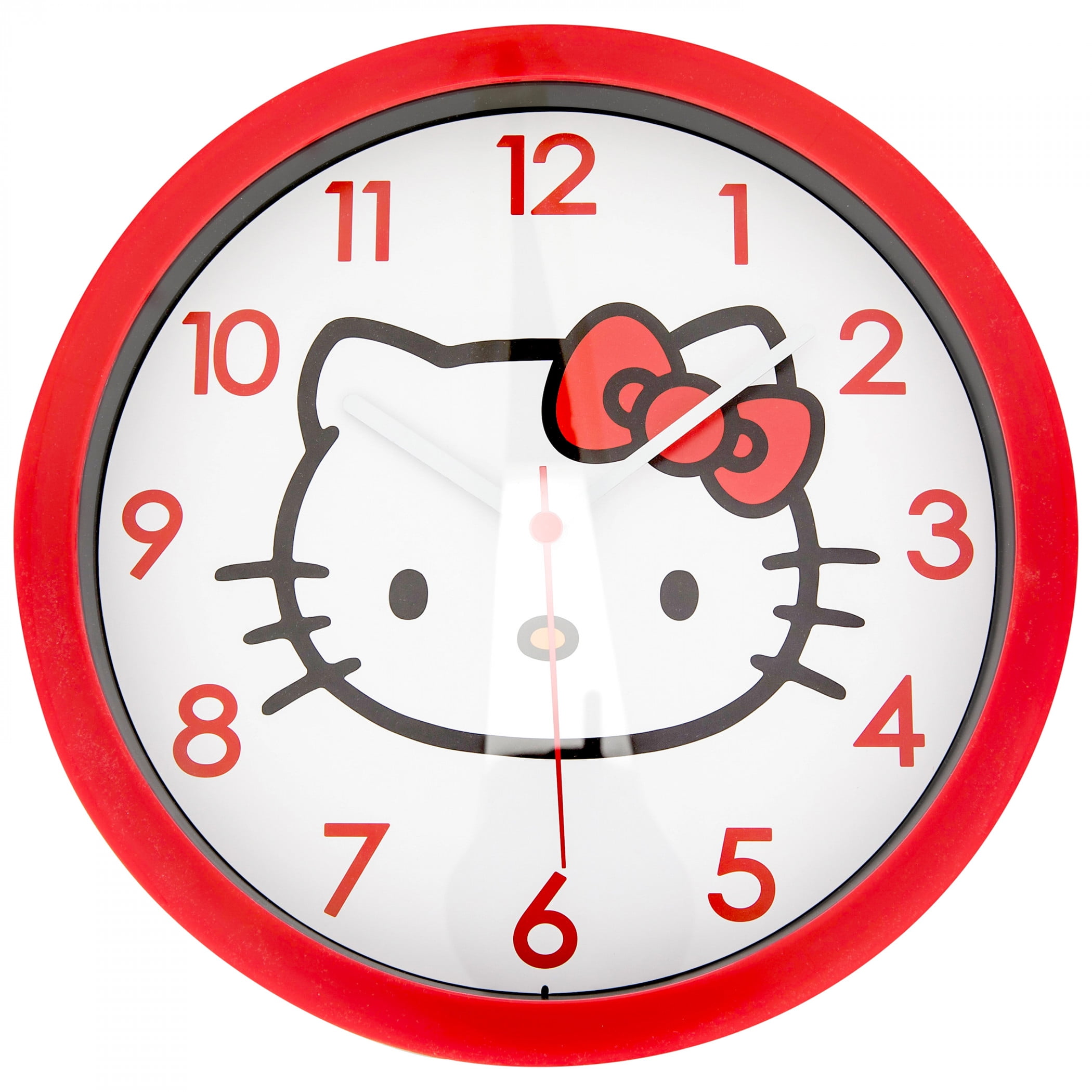Hello Kitty Face Red Colorway Wall Clock - Walmart.com
