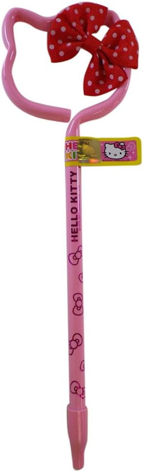 Hello Kitty Face Shape Pen with 3D Bow Pink 9" - Walmart.com