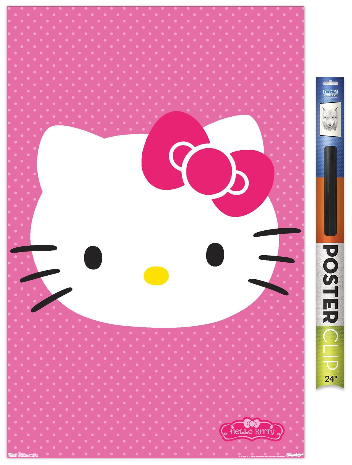 Hello Kitty - Face Wall Poster, 22.375" x 34" - Walmart.com