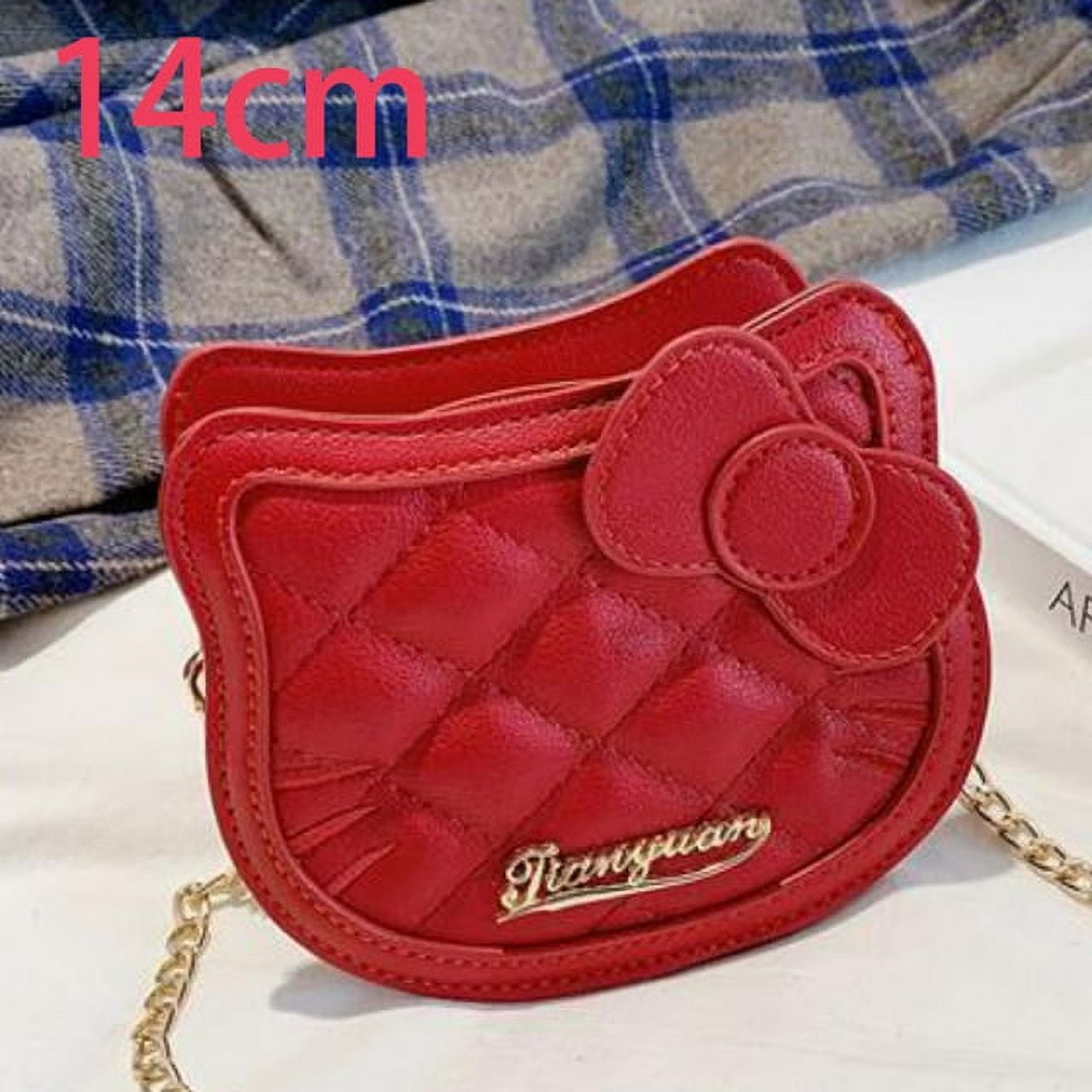 Hello Kitty Fashion All-match Diamond Chain Wallet Spring Summer Cute ...