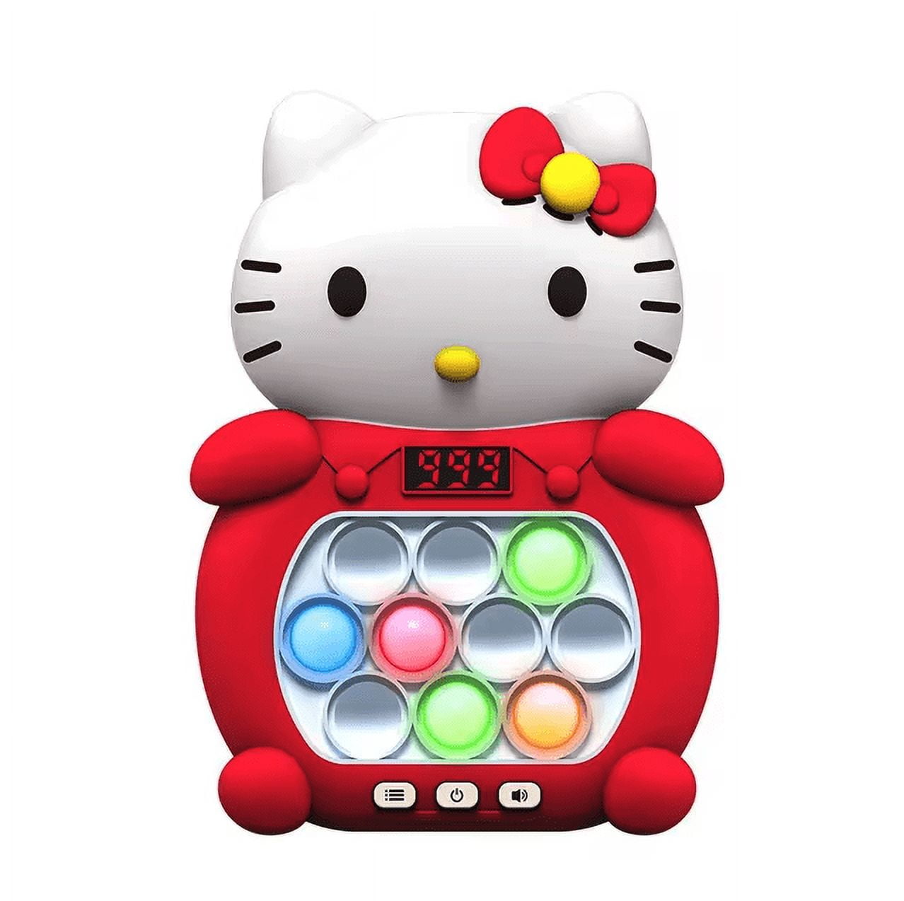 Hello Kitty Fast Push Game, Cute Anime Pop Fidget Light Up Bubble ...