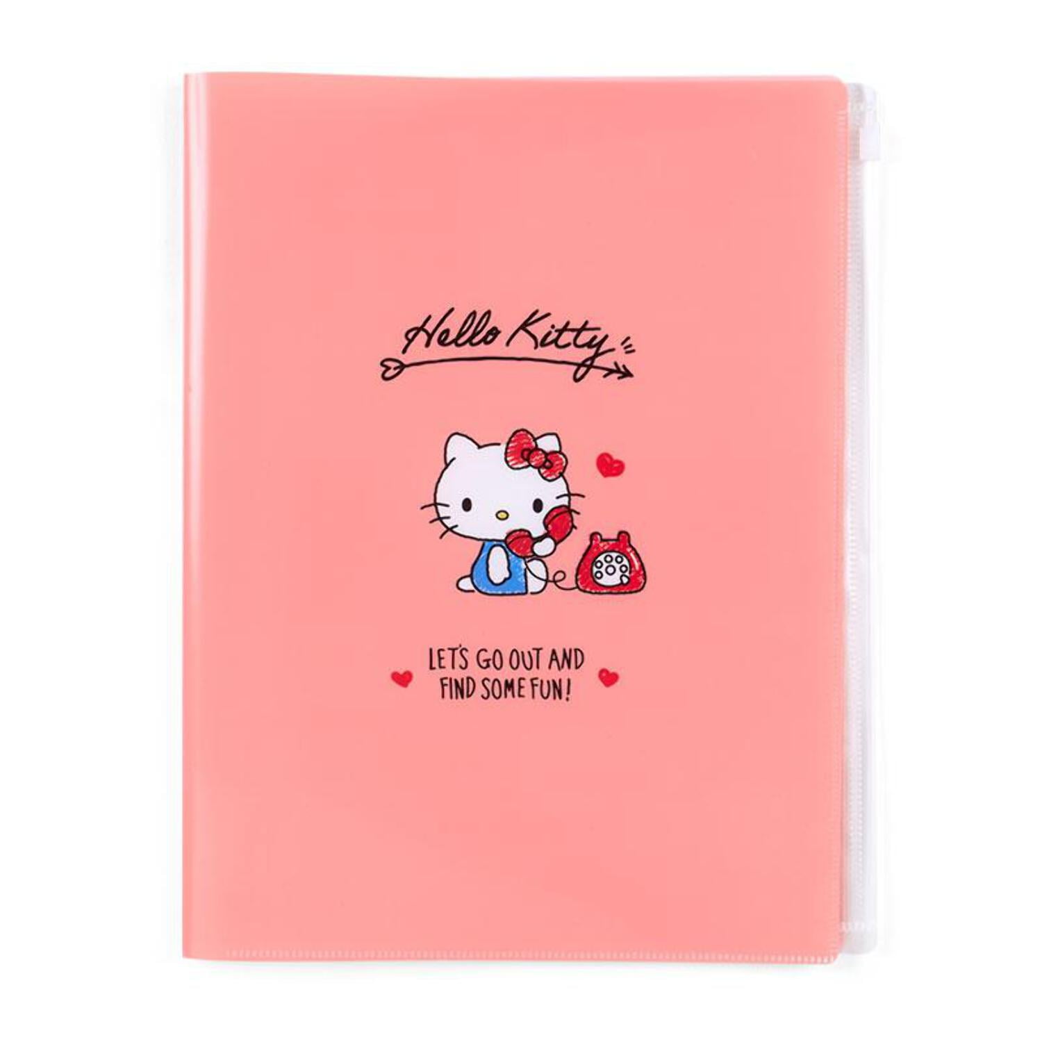 Hello Kitty File Folder with Zipper 6-Pockets Sanrio Japan - Walmart.com