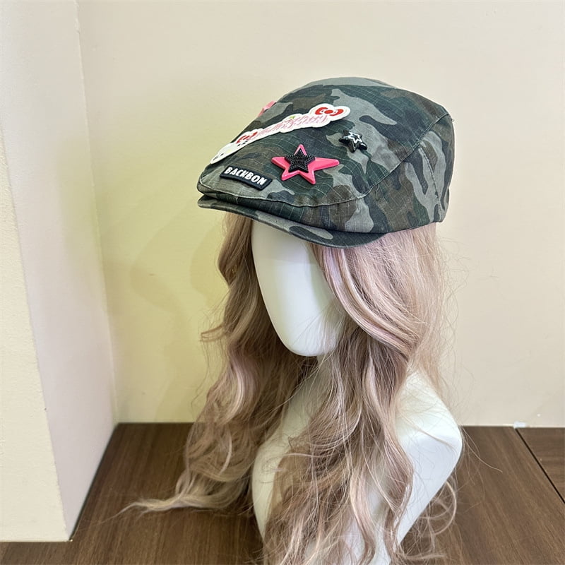 Hello Kitty Flat Cap Pink Hello Kitty Leopard Baseball Cap for Women ...