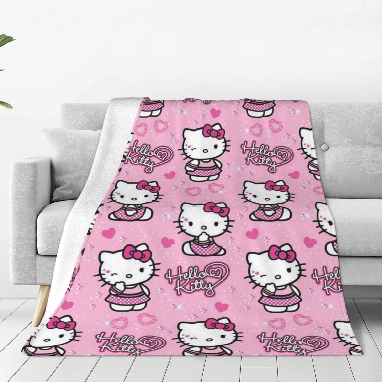 Hello Kitty Fleece Blanket Super Soft Cozy Throw Blanket 40"X30 ...
