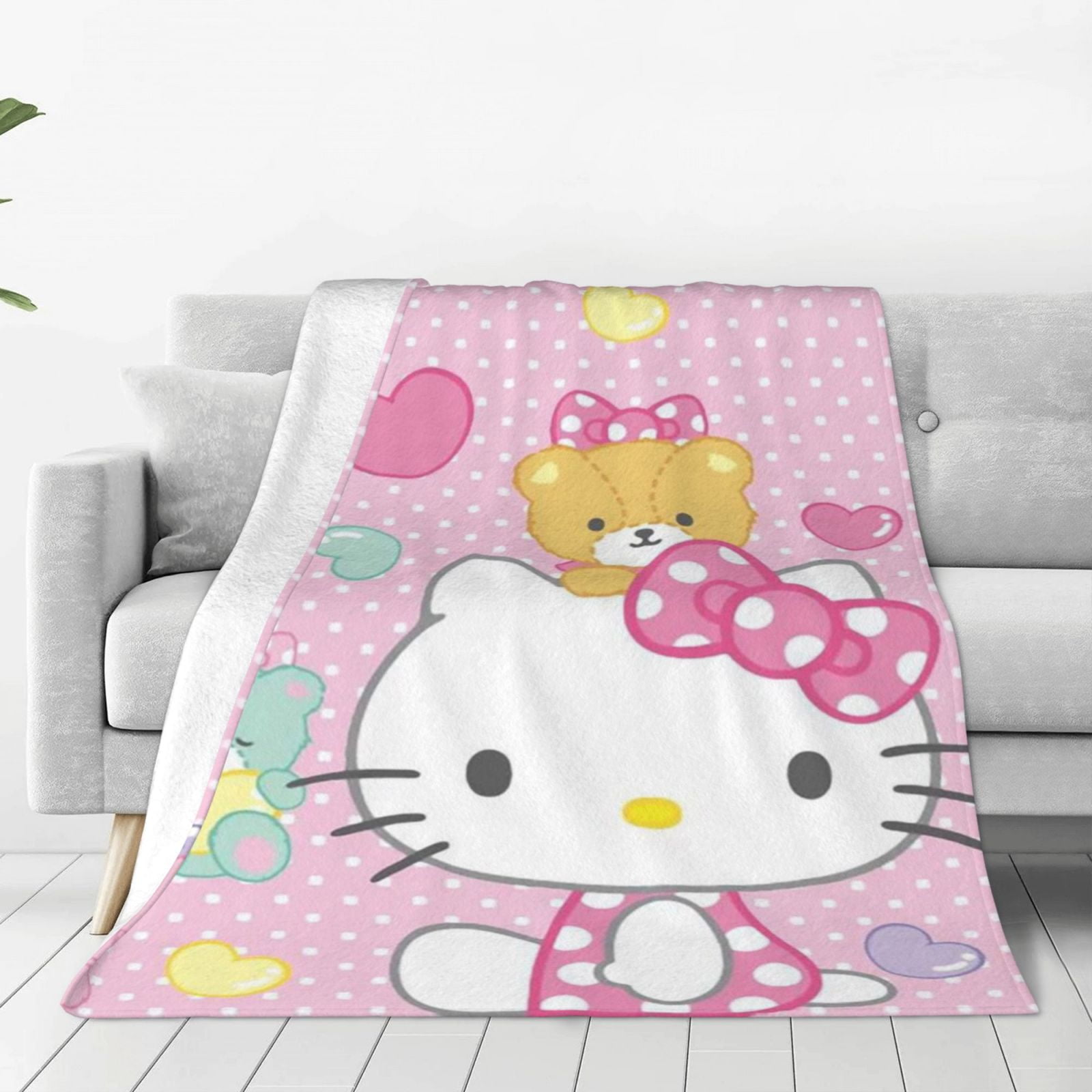 Hello Kitty Fleece Blanket Super Soft Cozy Throw Blanket 40"X30 ...