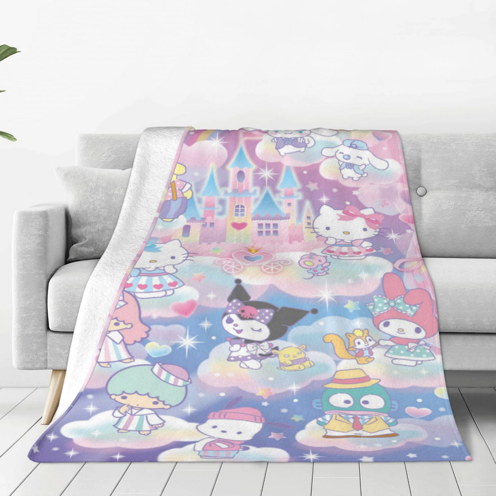 Hello Kitty Fleece Blanket Super Soft Cozy Throw Blanket 50"X40 ...