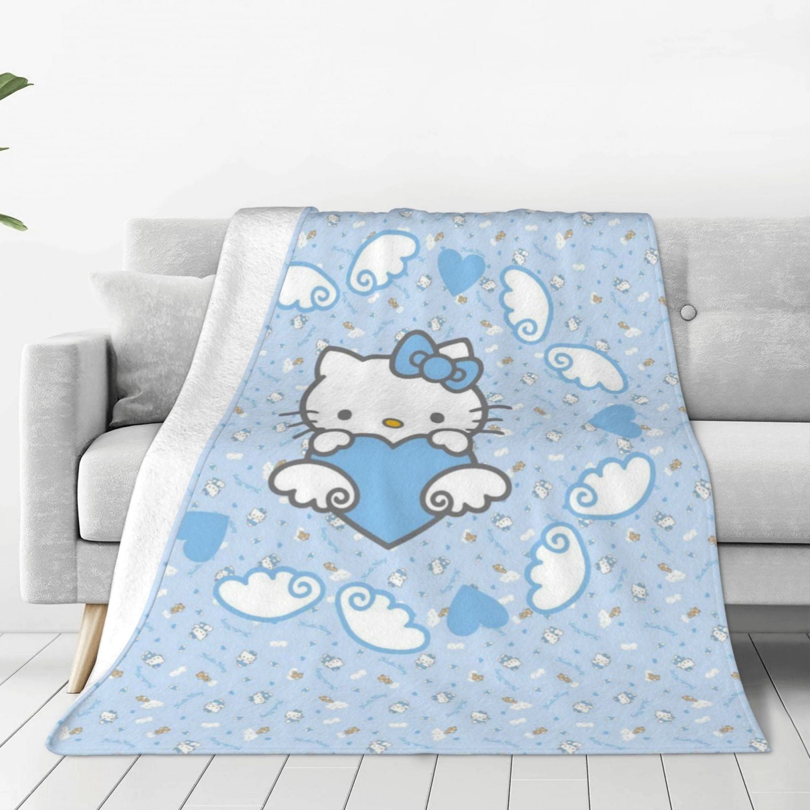 Hello Kitty Fleece Blanket Super Soft Cozy Throw Blanket 50"X40 ...