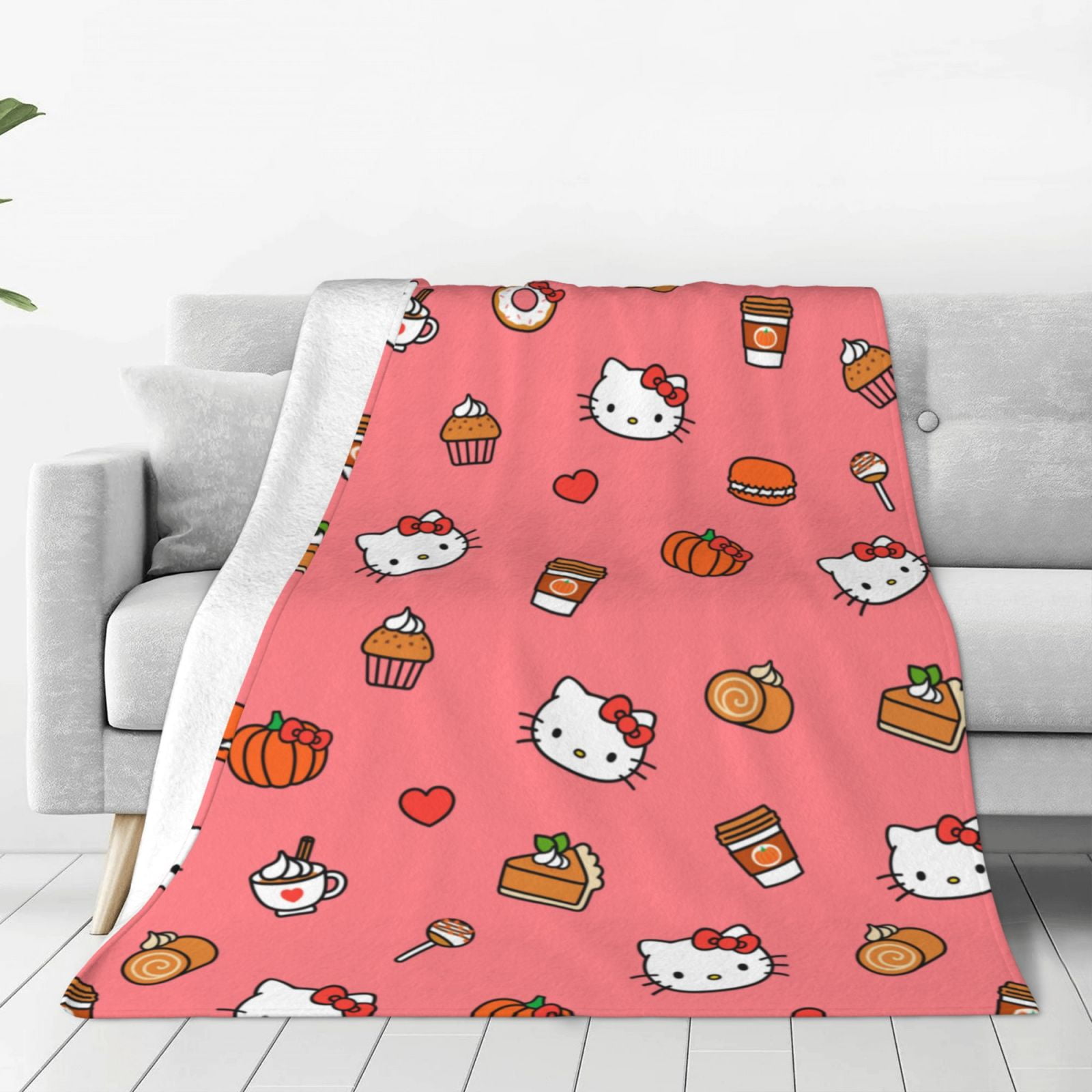 Hello Kitty Fleece Blanket Super Soft Cozy Throw Blanket 50"X40 ...