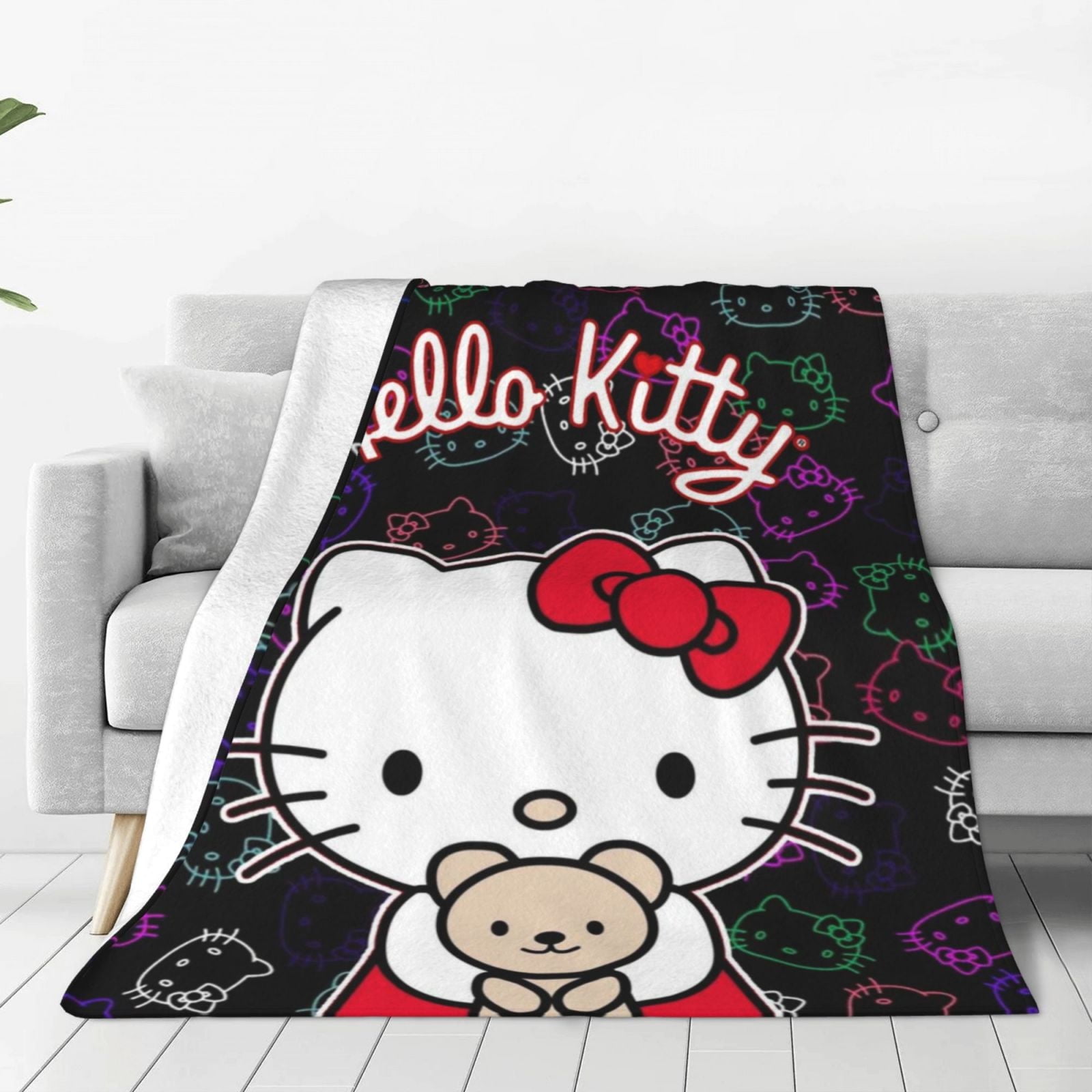 Hello Kitty Fleece Blanket Super Soft Cozy Throw Blanket 60"X50 ...