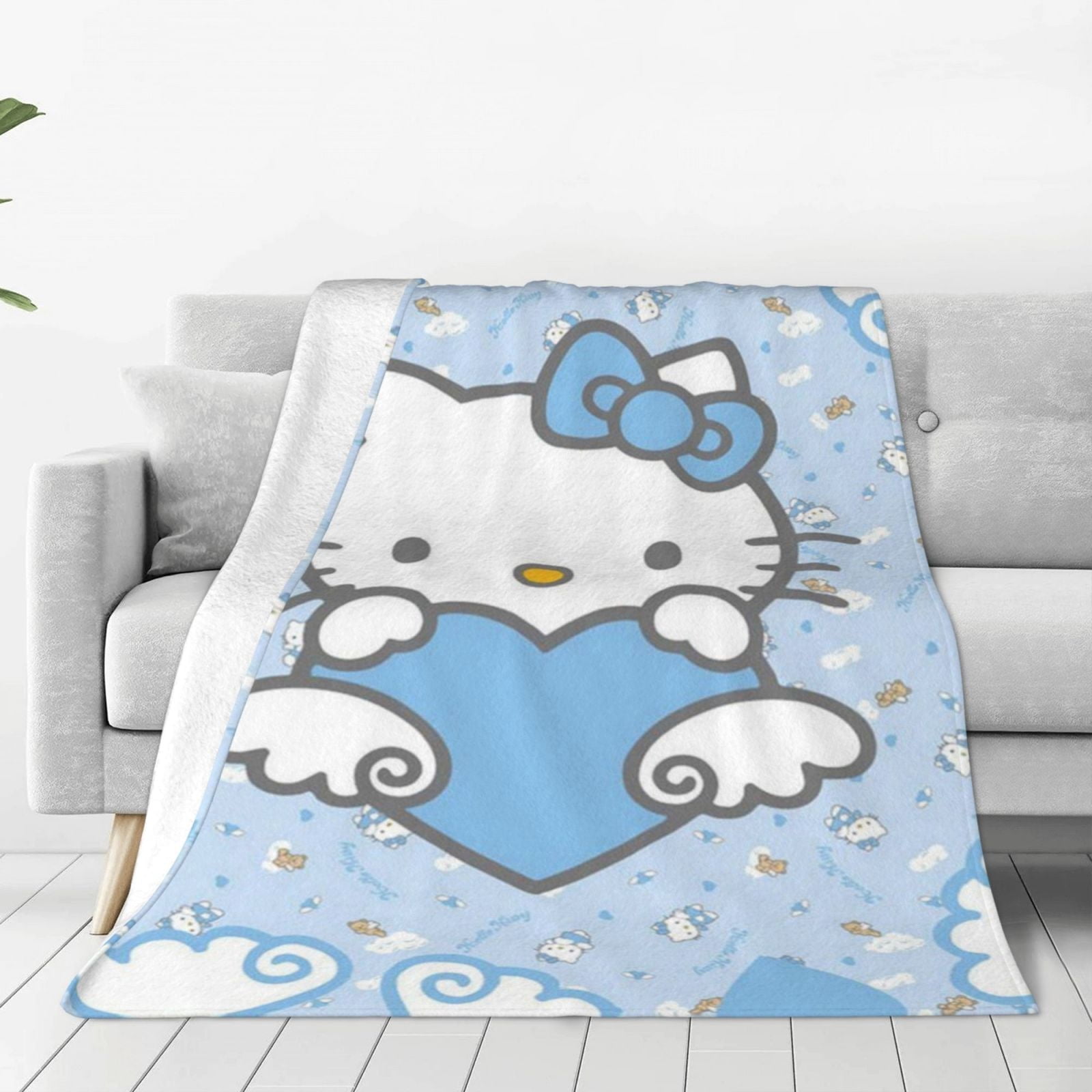 Hello Kitty Fleece Blanket Super Soft Cozy Throw Blanket 60"X50 ...