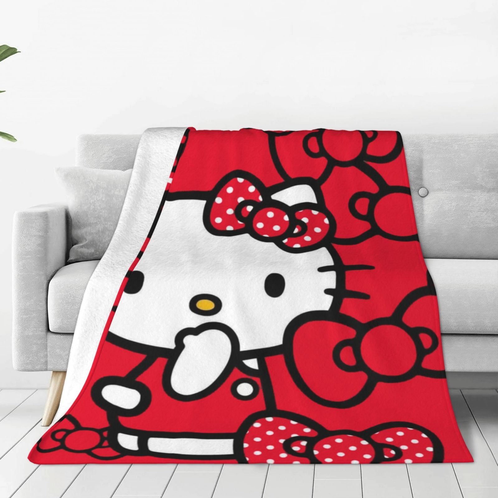Hello Kitty Fleece Blanket Super Soft Cozy Throw Blanket 80"X60 ...