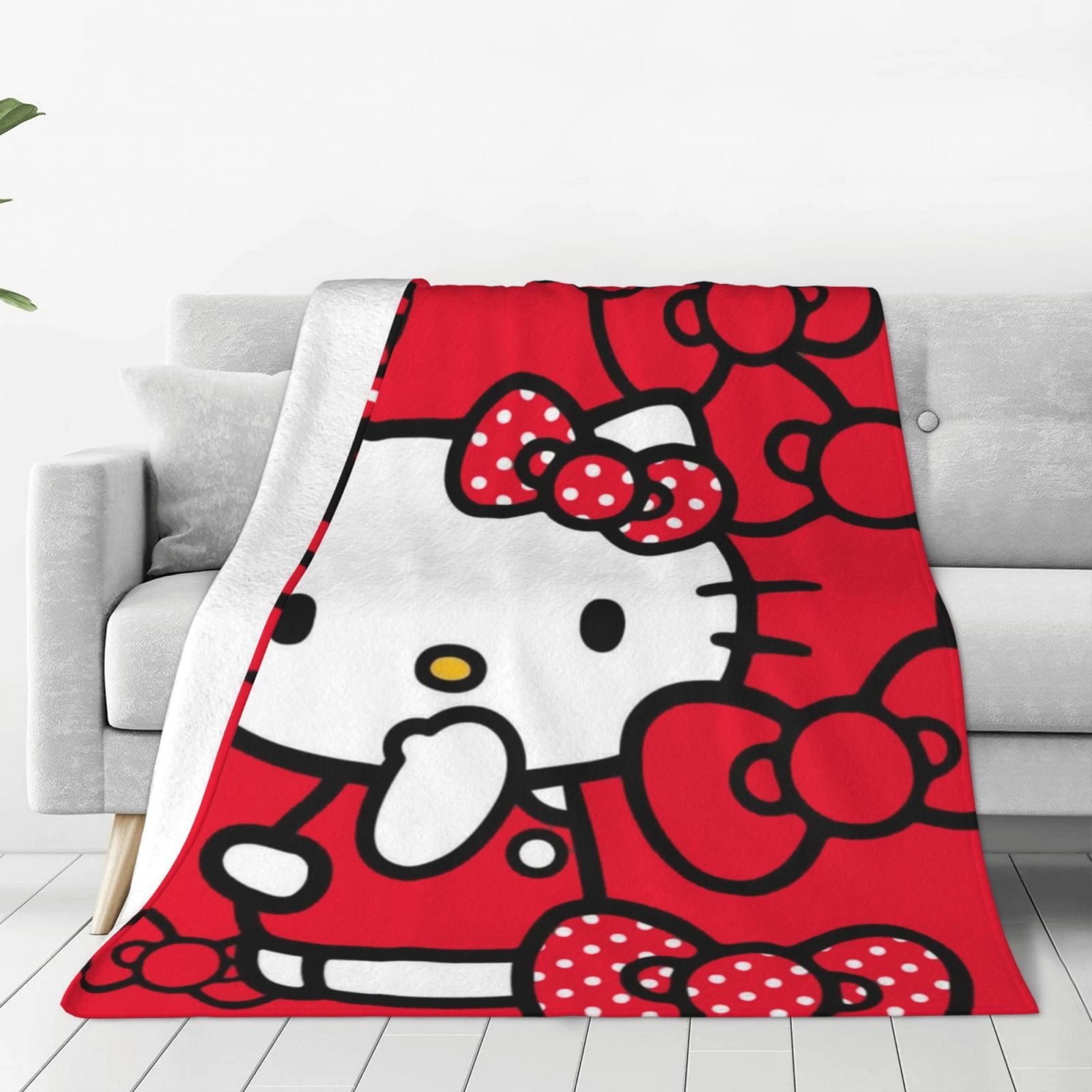 Hello Kitty Fleece Blanket Super Soft Cozy Throw Blanket 80"X60 ...